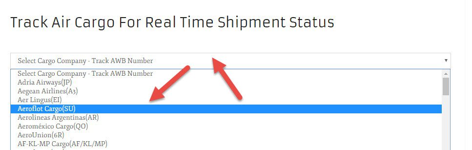 Aircargo Tracking Service - Track AWB Number